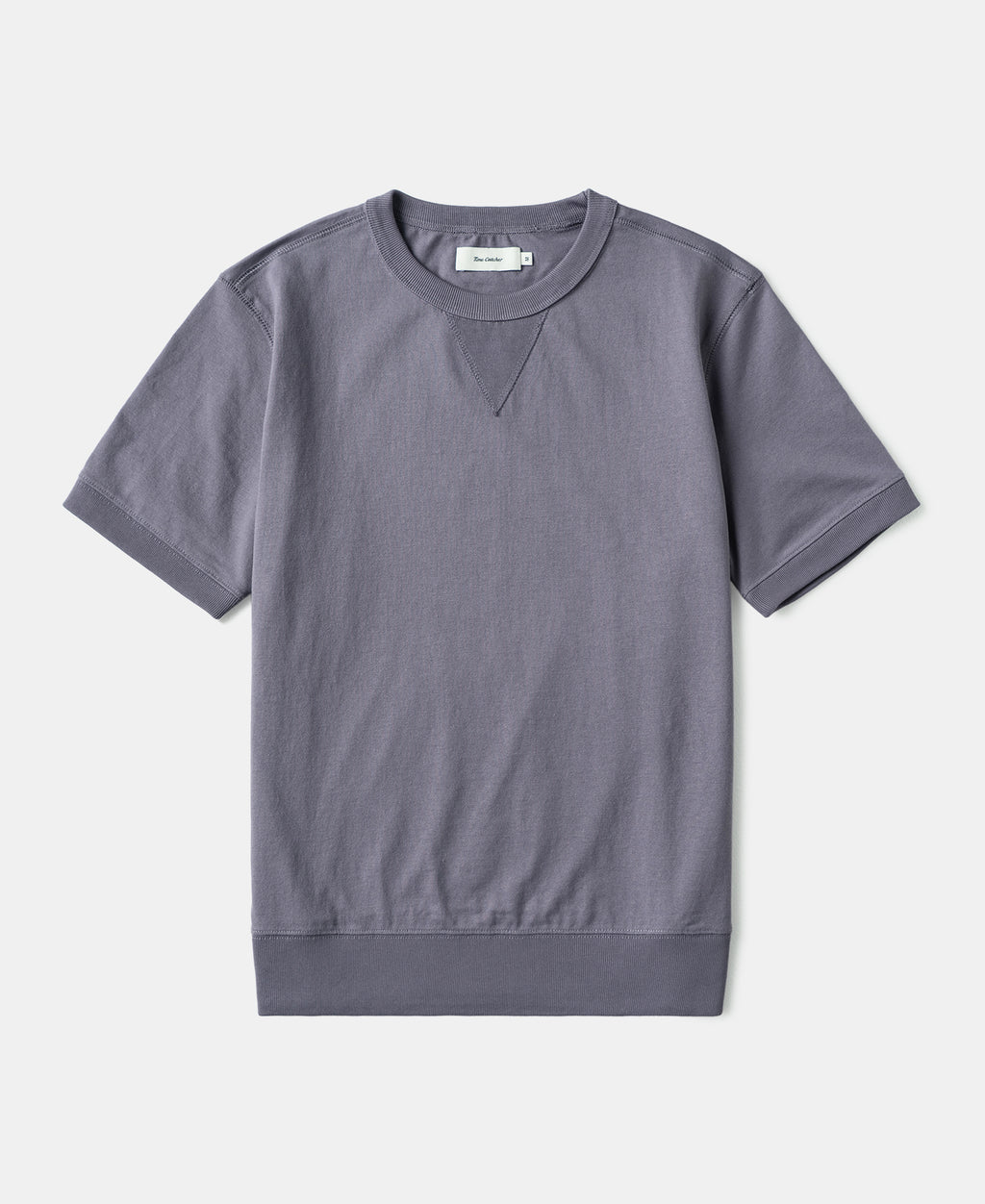 Retro Men's Heavyweight 1950s V-Gusset T-Shirt - Purple | Olderbest