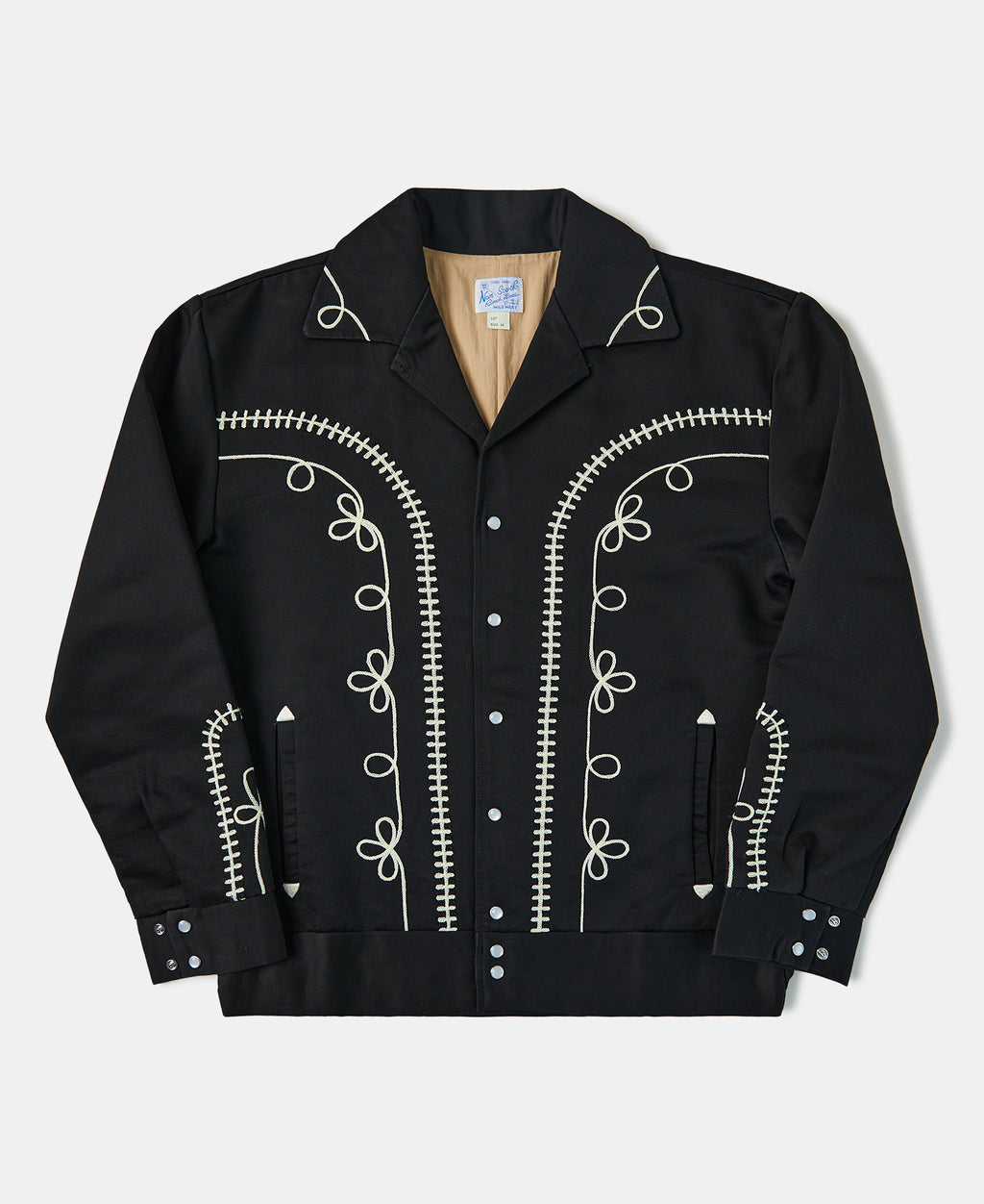 1950s Rock Embroidery Bolero Musician Jacket Musical Notes | Olderbest