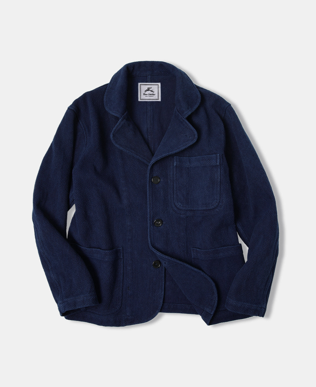 Indigo-Dyed Sashiko Work Jacket | Olderbest