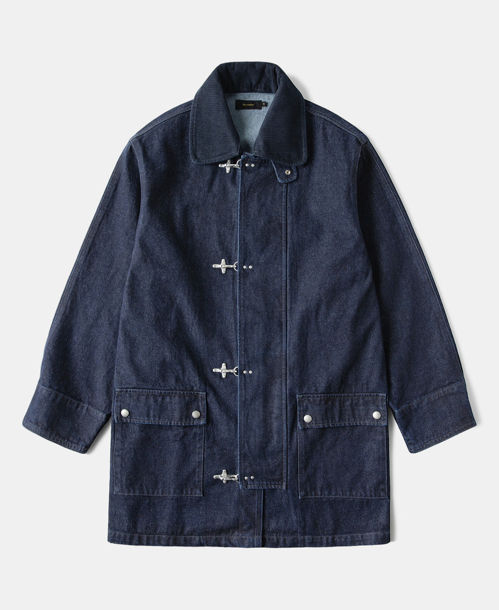 Relaxed Fit 1990 Rugged Pocket Denim Fireman's Jacket | Olderbest