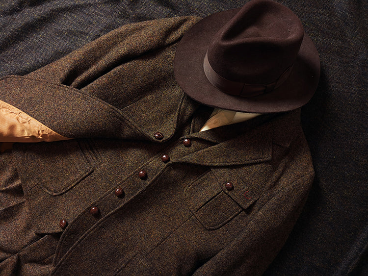 Half Norfolk Brown Tweed Jacket | 100% Wool | Olderbest