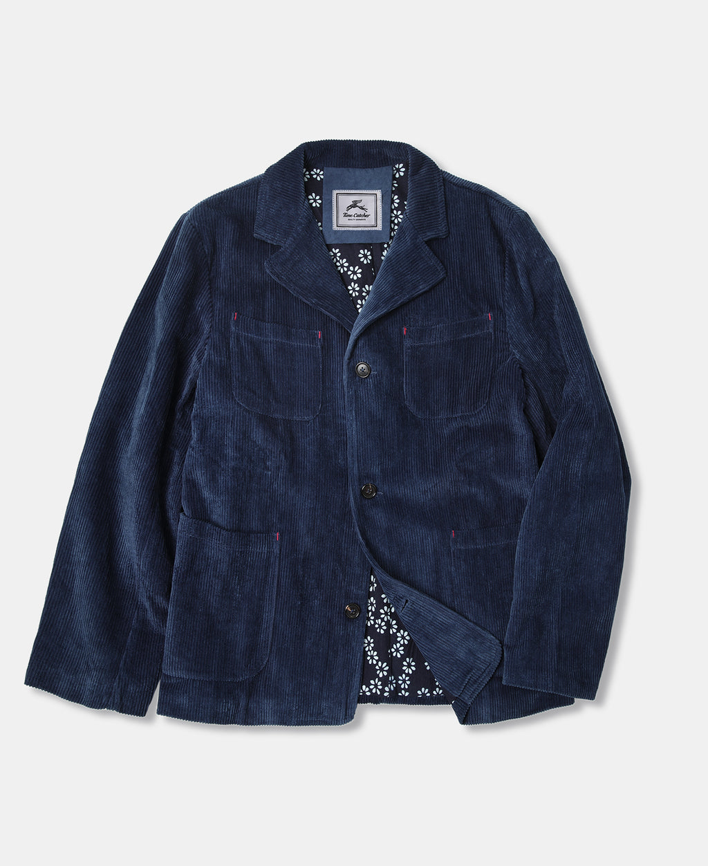 French Indigo-Dyed Corduroy Work Jacket | Olderbest