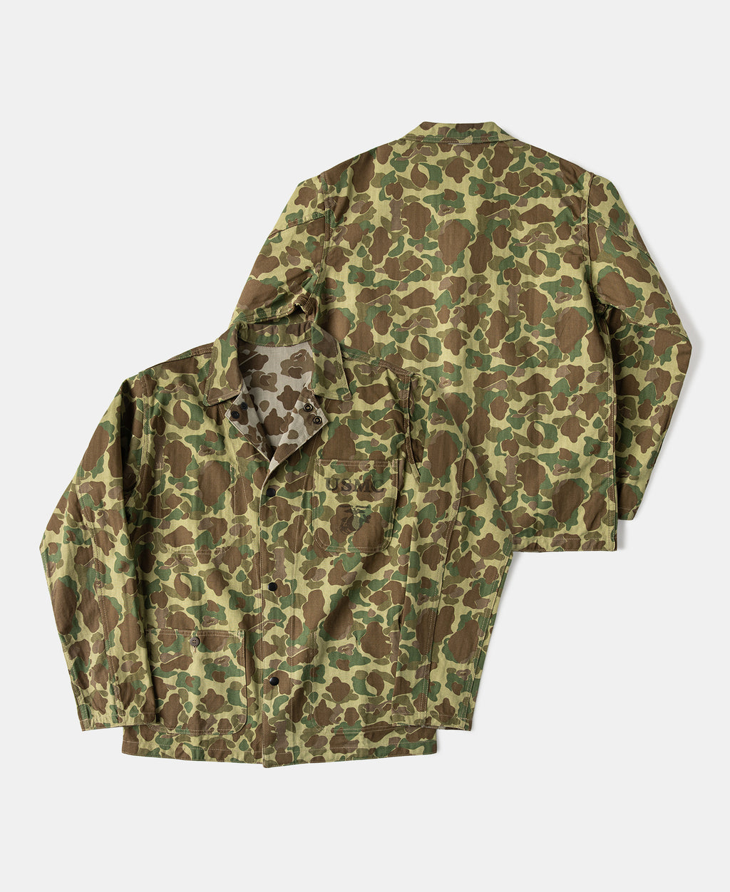 Mens WWII USMC P-42 Reversible Duck Hunter Camo Jacket | Olderbest
