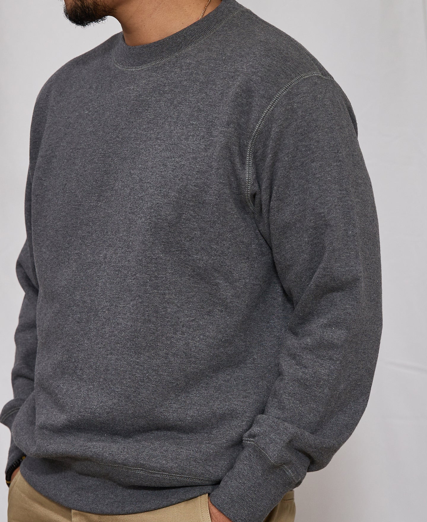 14 oz French Terry Loopwheel Crewneck Sweatshirt | Olderbest