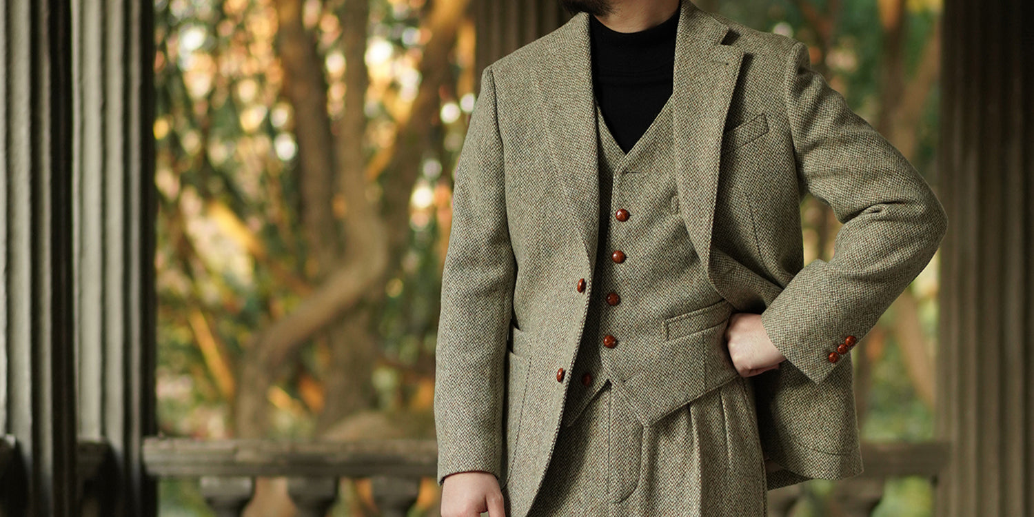 1930s Tweed Casual Two-Button Suit Jacket | Olderbest