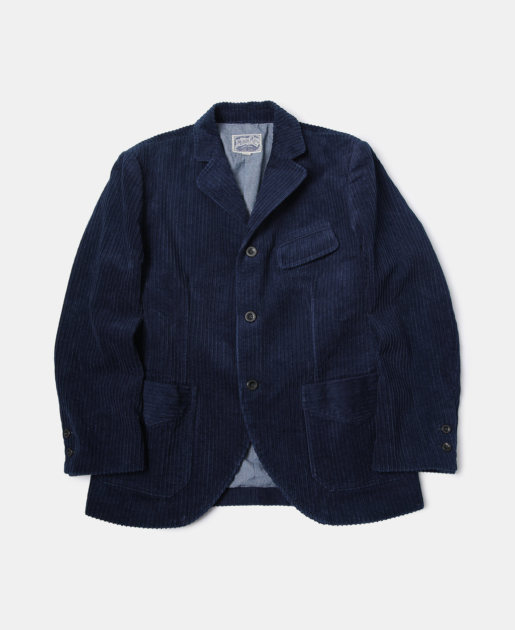 1920s French Indigo Corduroy Suit Jacket | Olderbest