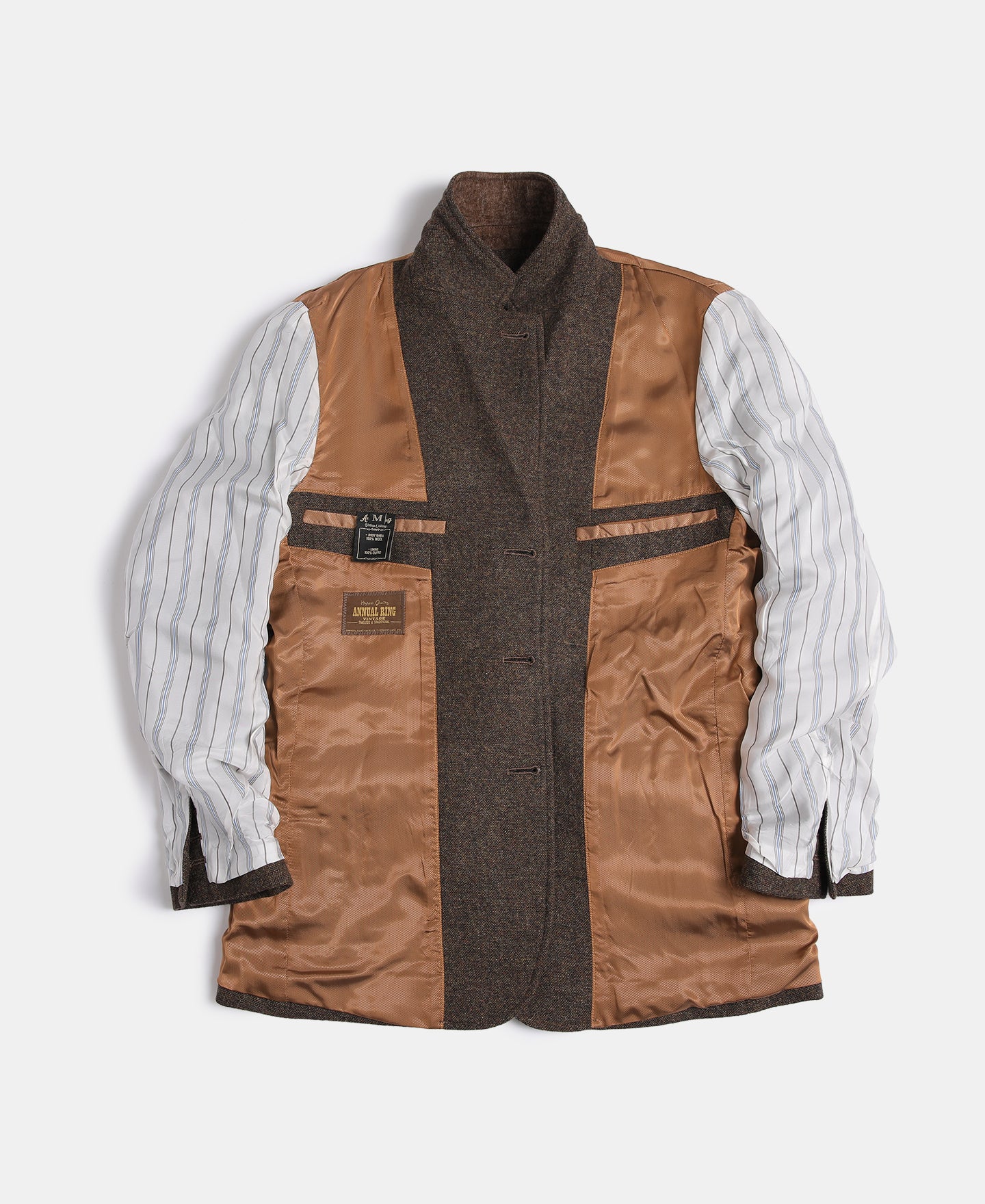 Half Norfolk Brown Tweed Jacket | 100% Wool | Olderbest